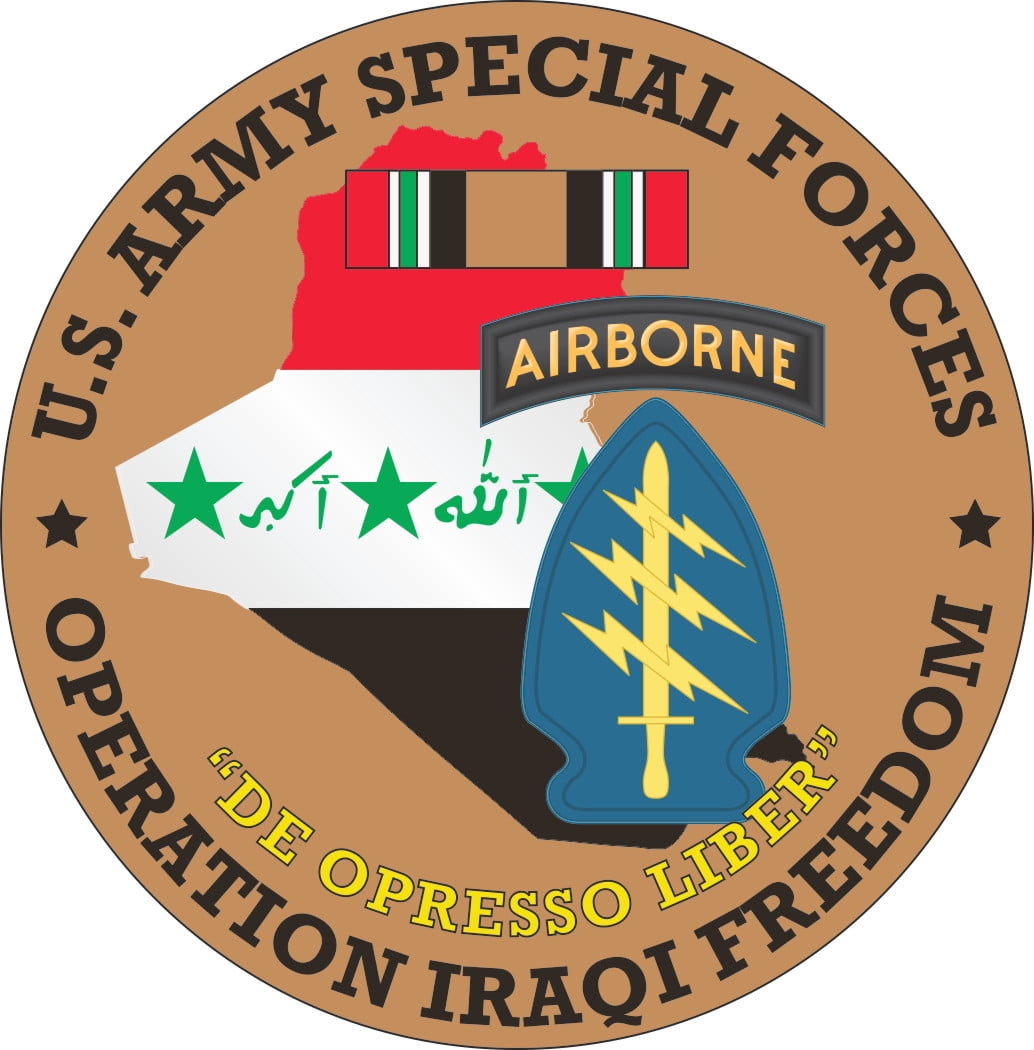 3.8 Inch Special Forces OIF Decal - Walmart.com