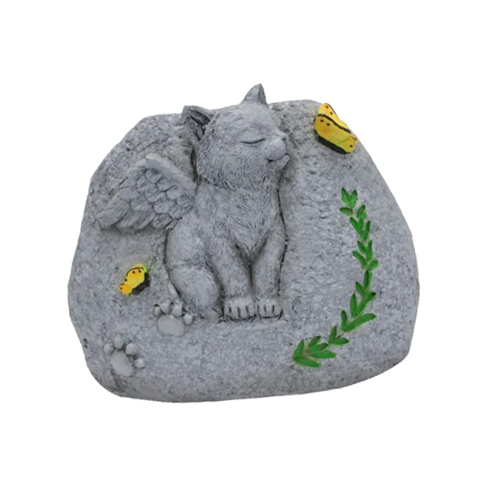 Piedra conmemorativa de gato, marcador de tumba de gato, estatua de ...