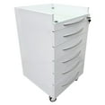 Techtongda Rolling 5-Drawer Dental Storage Cart, Mobile Stainless Steel ...