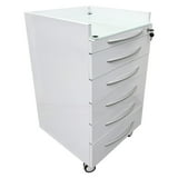 Techtongda Rolling 5-Drawer Dental Storage Cart, Mobile Stainless Steel ...