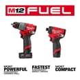 M12 FUEL 12-Volt Lithium-Ion Brushless Cordless Hammer Drill and Impact ...