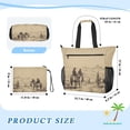 Beach Tote Bag with Waterproof Wet Pocket & Detachable Pouch for Pool ...