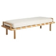 SAFAVIEH Couture Constantine Solid Linen Contemporary Bench, Natural/White - Walmart.com