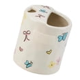 Artistic Butterfly Pattern Ceramic Cup With Sip Top Lid For Easy ...