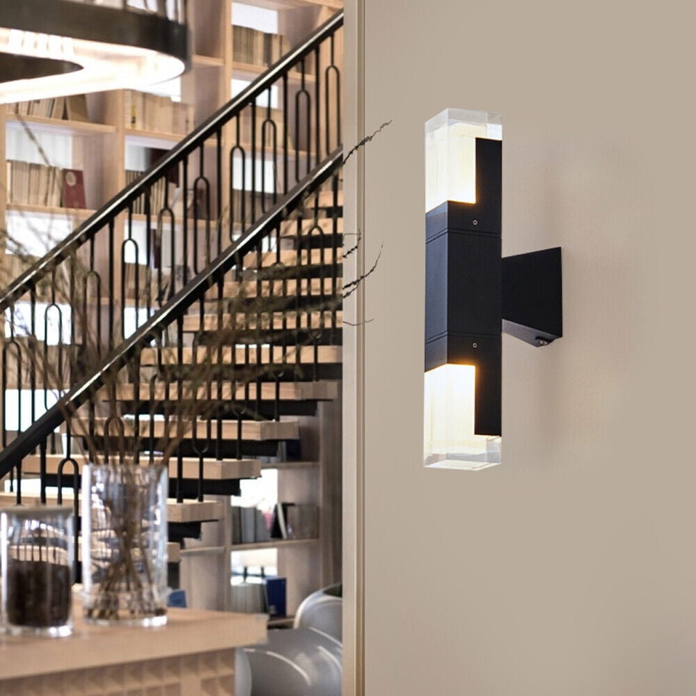 Modern Outdoor Electric Wall Light LED Exterior Porch Sconce Lamp ...