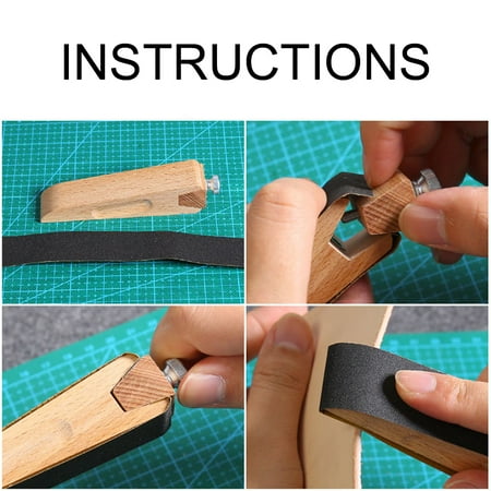 Onever DIY Leather Crafts Edge Treatment Polisher Wooden Burnisher ...