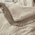 Move Over Queen Comforter Set - Taupe Grey Macrame Tassel Bedding with ...