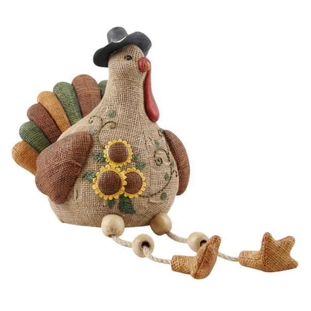 EIMELI Turkey Fall Thanksgiving Doll Tabletop Plush Decor Autumn Home ...