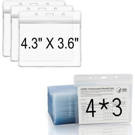 53PCS (2 Size: 50PCS 4x3 + 3PCS 4.3x3.6) in CDC Vaccination Card ...