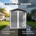Motorcycle Outdoor Storage Shed With Window ,without tracks and ...