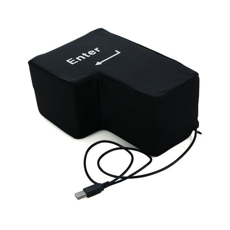 USB Big Enter Key Relieve Stress Plush Toy Stress Relief Super Size ...
