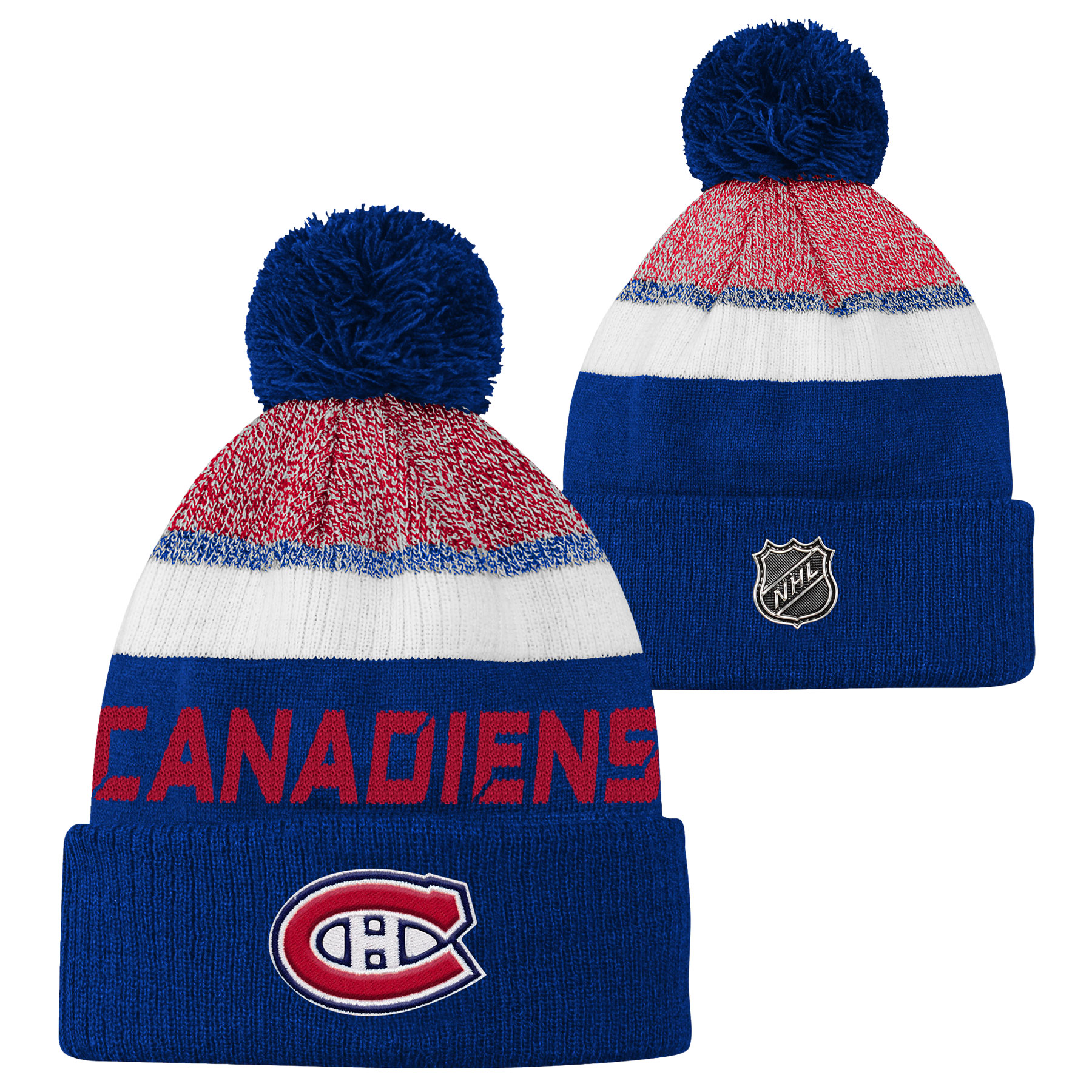 Montreal Canadiens Youth Authentic Pro Rinkside Goalie Cuffed Knit Hat ...
