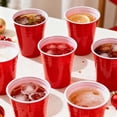 Disposable Plastic Party Cups, Red, 12oz, 100 Count, Party Cups for ...
