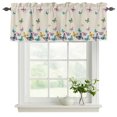 Colorful Butterfly 2 Panels Kitchen Valance, Pink Blue Yellow ...