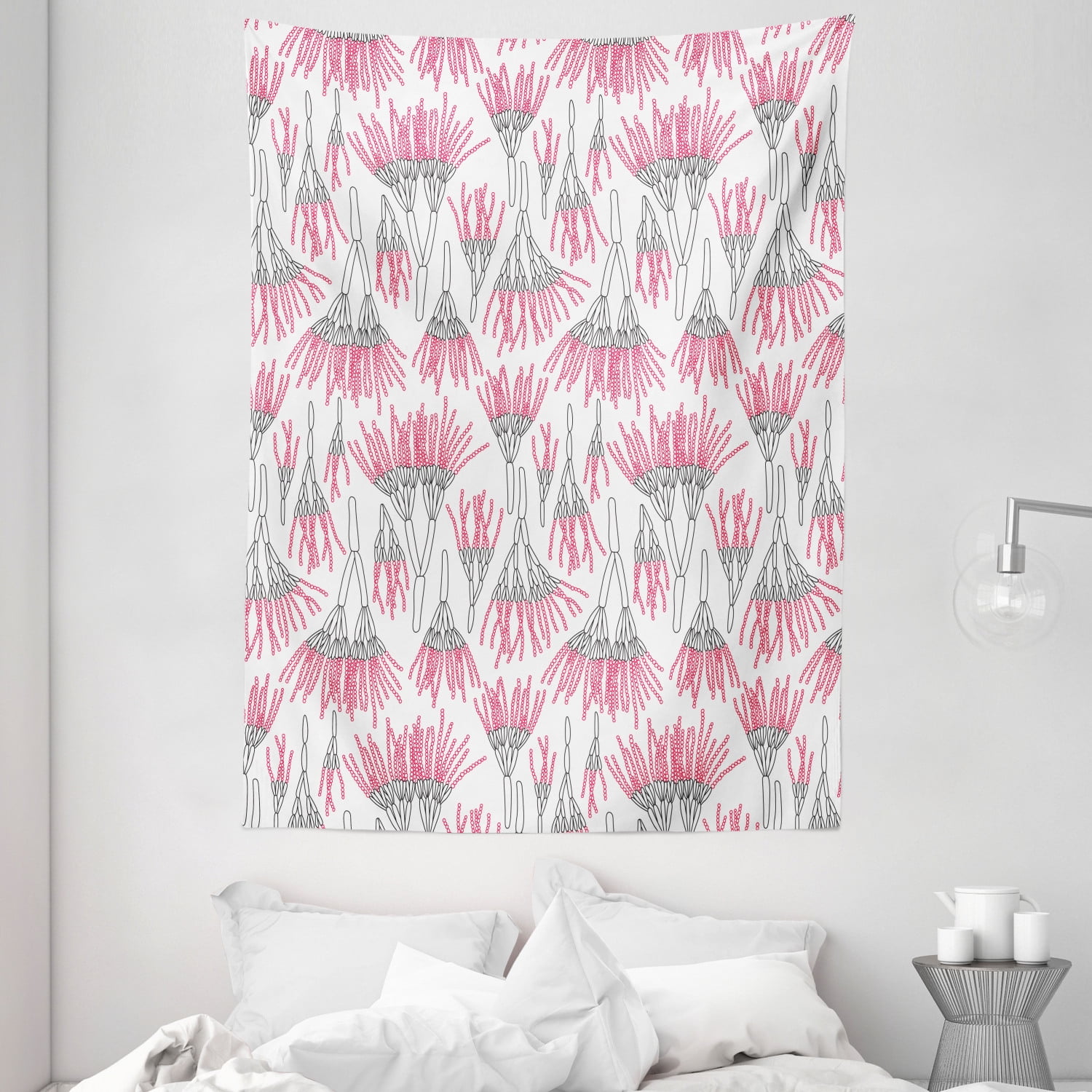 Abstract Tapestry, Image of Repeated Penicilliums on Plain Backdrop ...