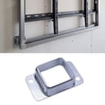 Metal Square Post Flange Base Deck Fence Wall Mount Rails End Bracket ...