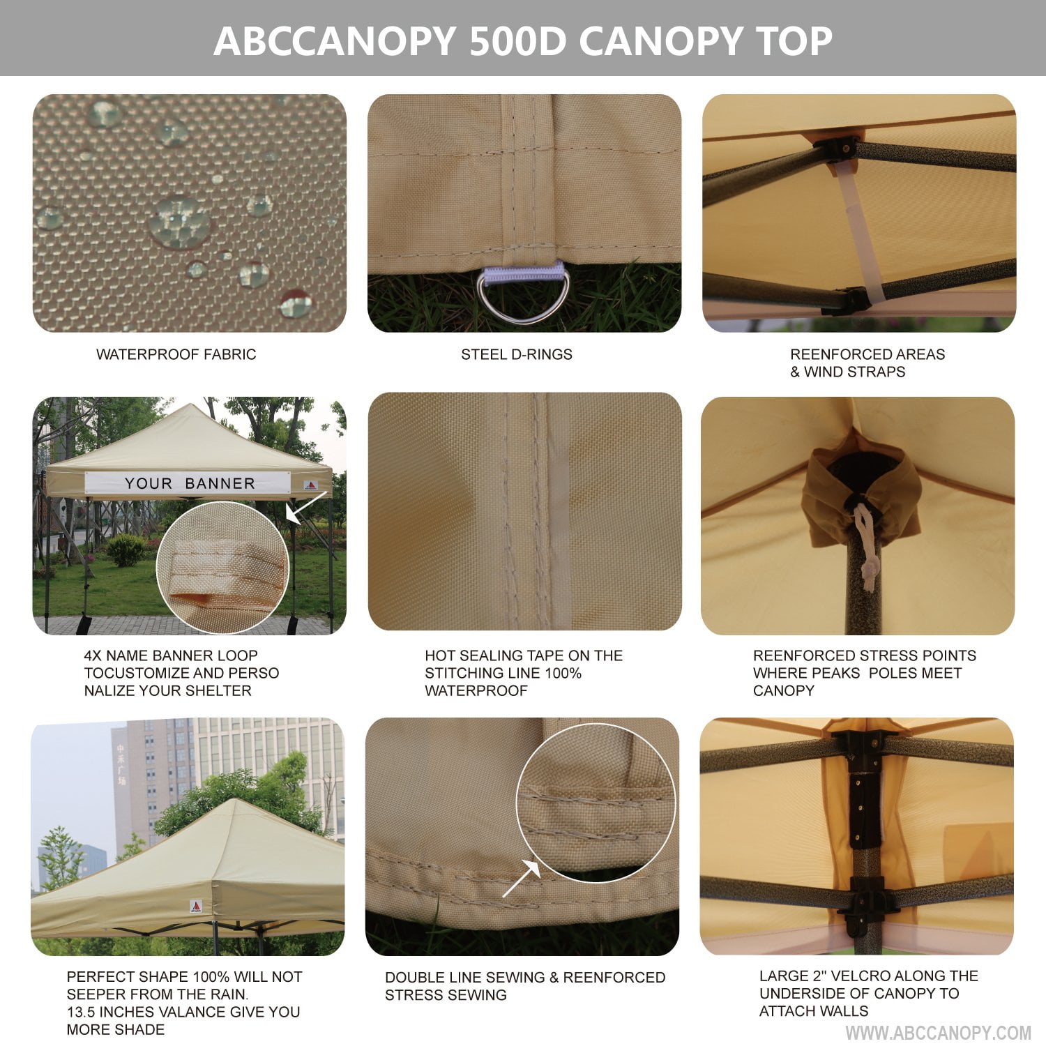 Buy ABCCANOPY Tents Canopy Tent 10 x 10 Pop Up Canopies Commercial ...