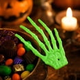 2pcs Glow-in-the-Dark Skeleton Hands, Plastic Halloween Realistic Life ...