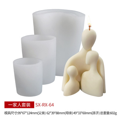 Sculpting & Forming art fat woman body shape aroma candle mold plaster ...