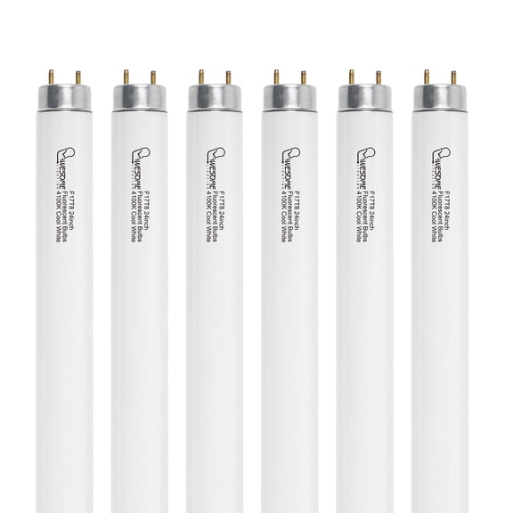 GE Ecolux Fluorescent Light Bulb - 32W, T8, Medium Bi-Pin Base, 3500K ...