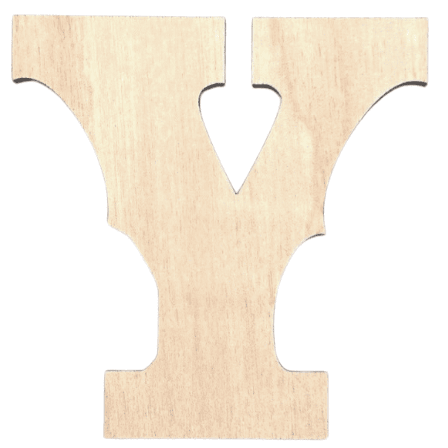 Krafty Supply 8" Tall Western Block - Birch Letter Y | 1/4" Thick Birch ...
