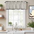 Black Rhombus Frames Valances for Windows Minimalist Boho Concentric ...