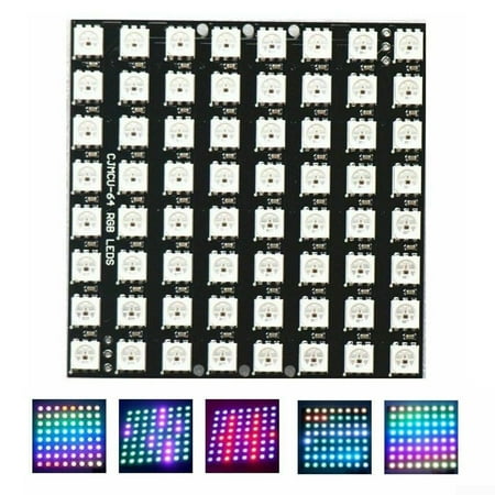 Wafer Chip Pixel Screen WS2812B 180° 8x8 64-bit Full-color For Arduino ...