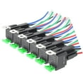 6 Pack 30A Fuse Relay Switch Harness Set 12V Dc 5-Pin Spst Automotive ...