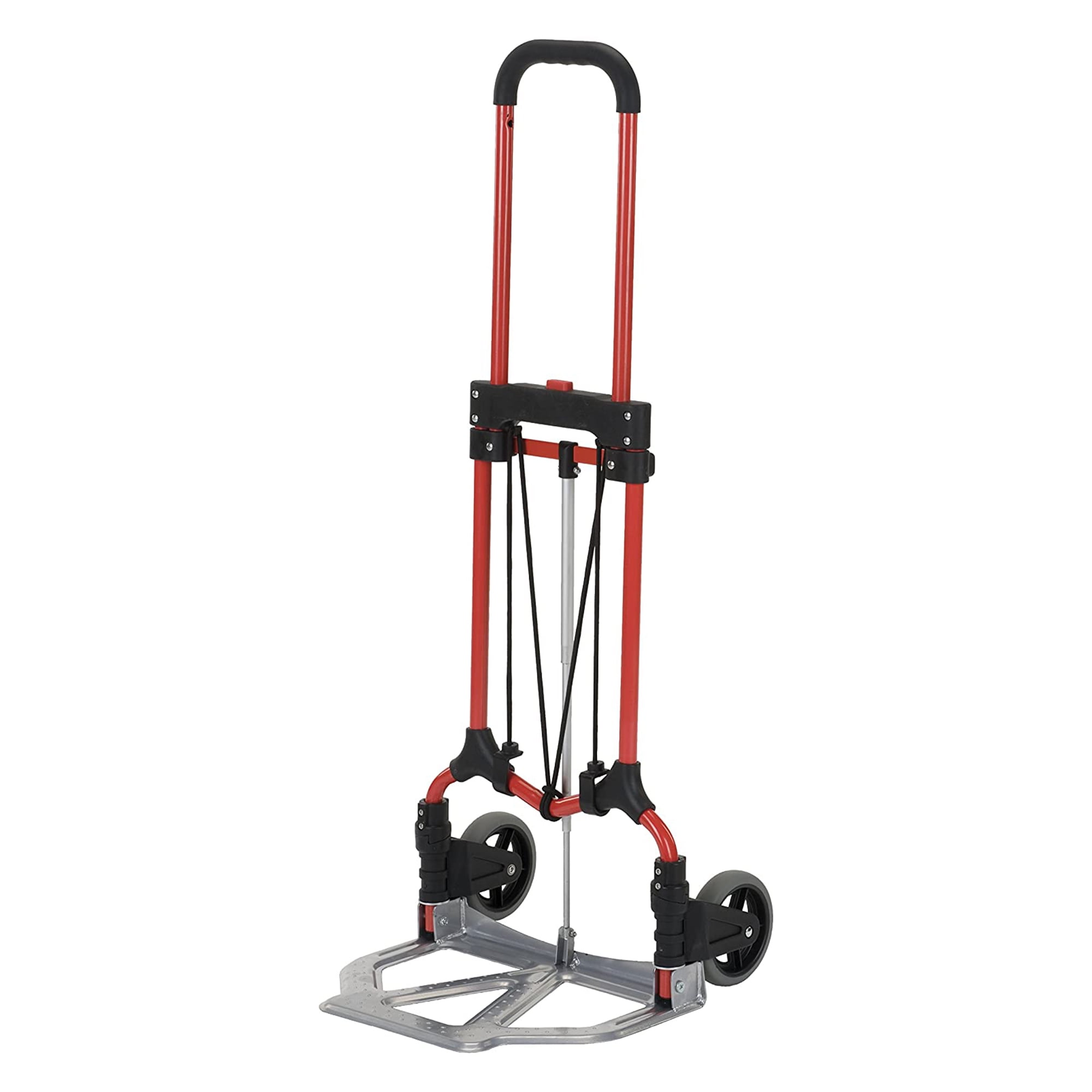 Magna Cart Personal Folding Steel Hand Truck, 160lb Capacity, Red ...