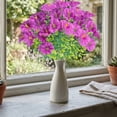 Artificial Flowers for Outdoors, 12.9 Inch Fake Morning Glory Flowers ...