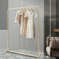 Miumaeov Gold Clothes Rack Metal Freestanding Garment Rack Clothes ...