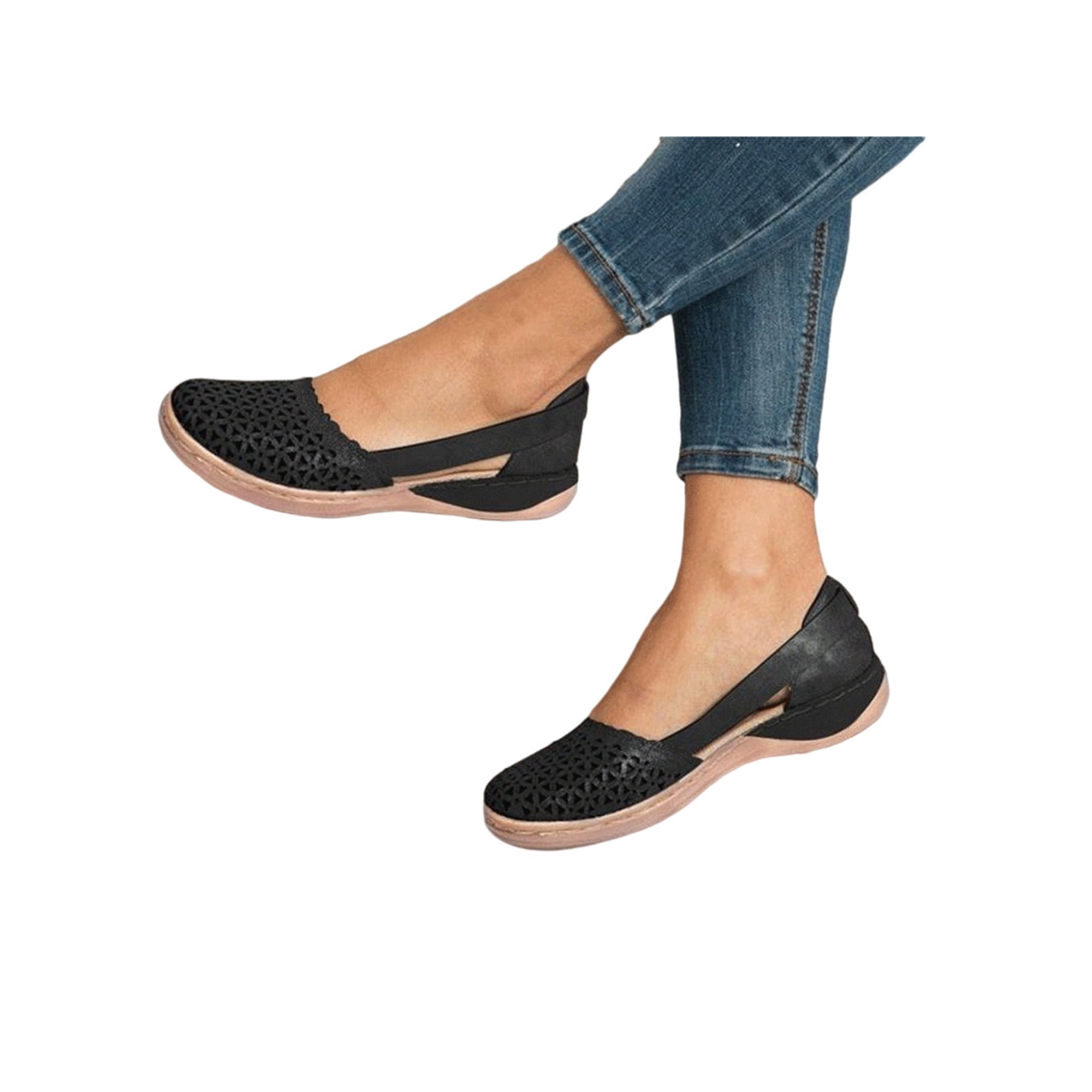 Click here for Luxur Ladies Summer Sandal Closed Toe Flat Sandals... prices