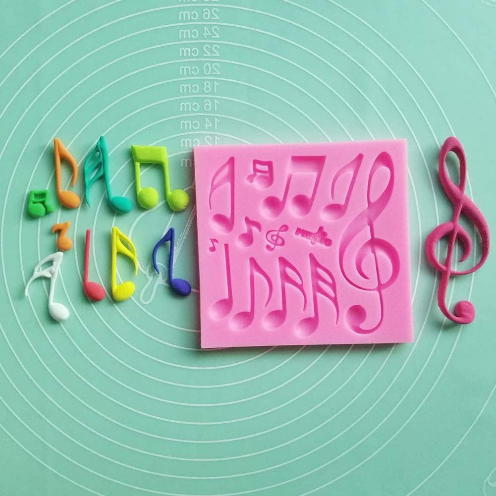 Dream Lifestyle Music Note Fondant Mold, Music Note Heat Resistant ...