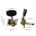 Ukulele Short Steel Peg String Winder Set 2R 2L Tuning Pegs Machine ...