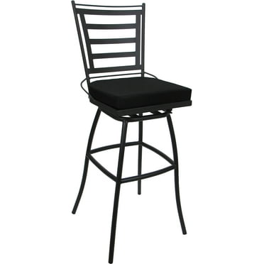 Acapulco 30" Indoor Outdoor Steel Bar Stool with Black Rope - Walmart.com
