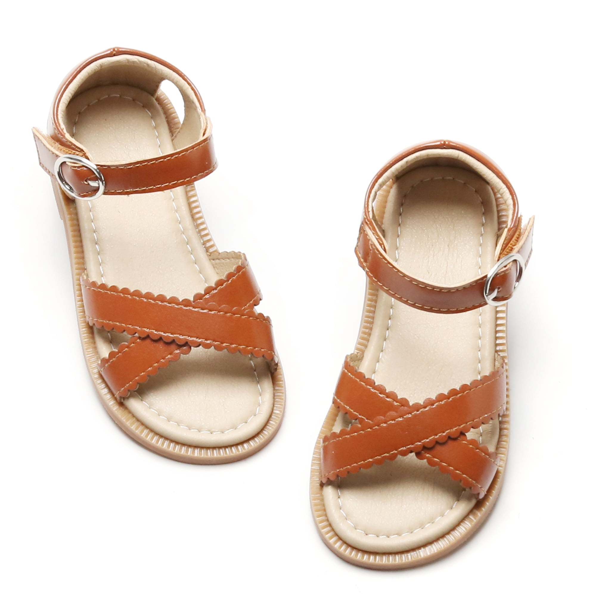 Kiderence Toddler Girls Slides Sandals Kids Sandals Little Girls Shoes ...