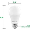 MaxLite A19 LED Bulb, Enclosed Fixture Rated, 100W Equivalent, Dimmable ...