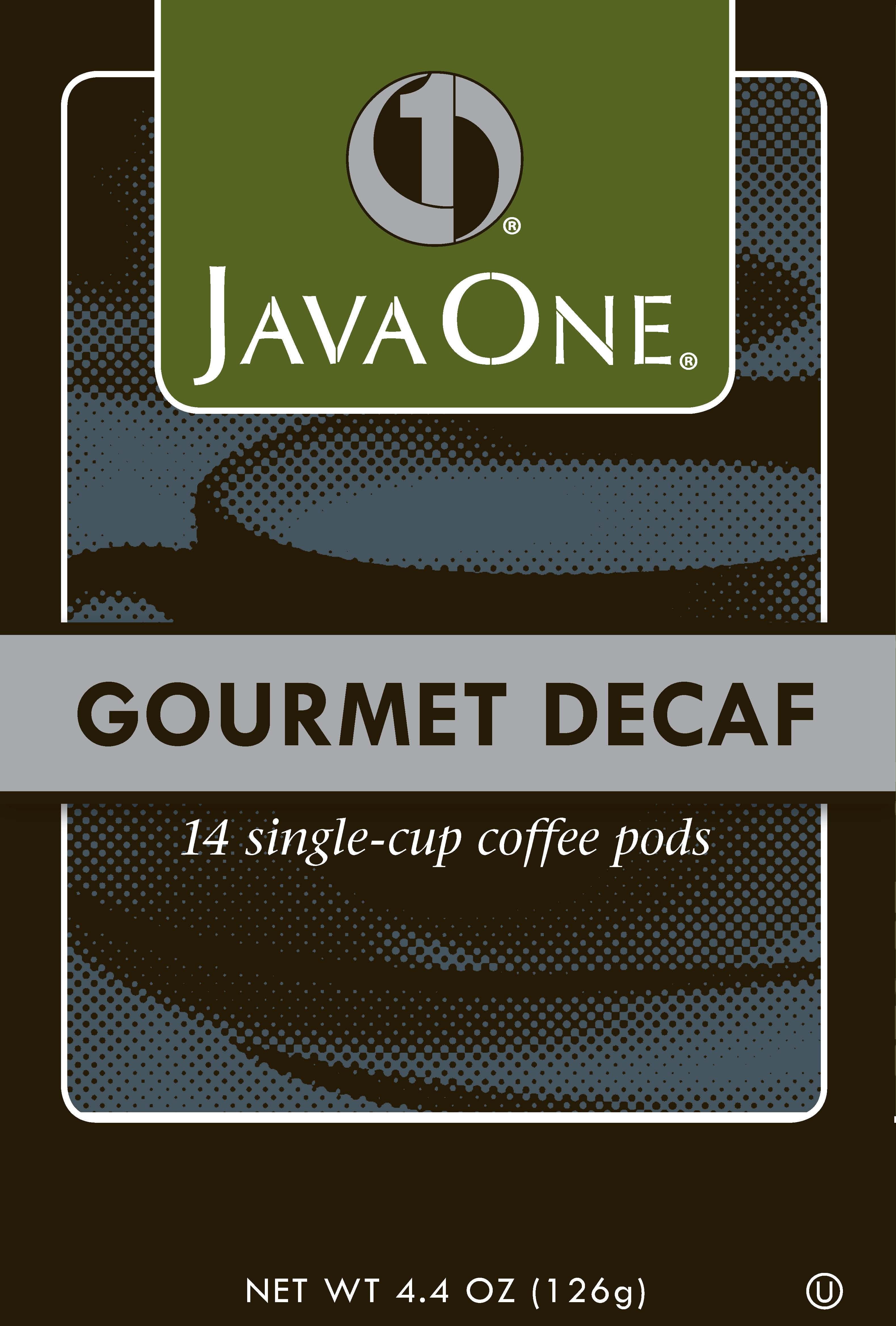 Java One, Gourmet Decaffeinated 14 Single Cup Coffee Pods, 4.4 oz, 6 Ct ...