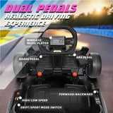 24V Kids Go Kart 300W Powerful Drift Kart Electric Pedal Cart for Kids ...