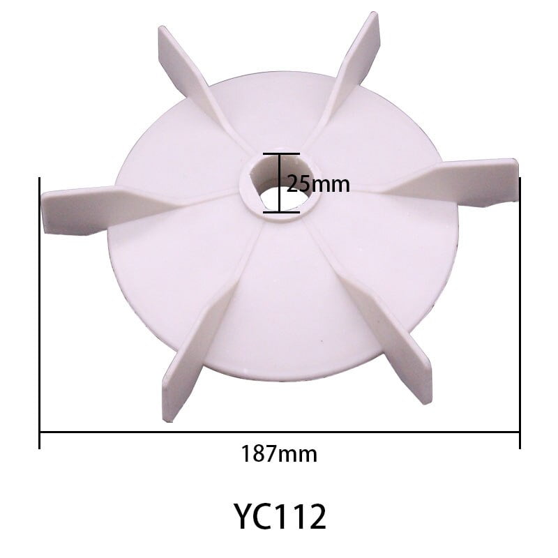 102 130 144 186 187mm Single-phase motor plastic fan blade Air pump fan ...