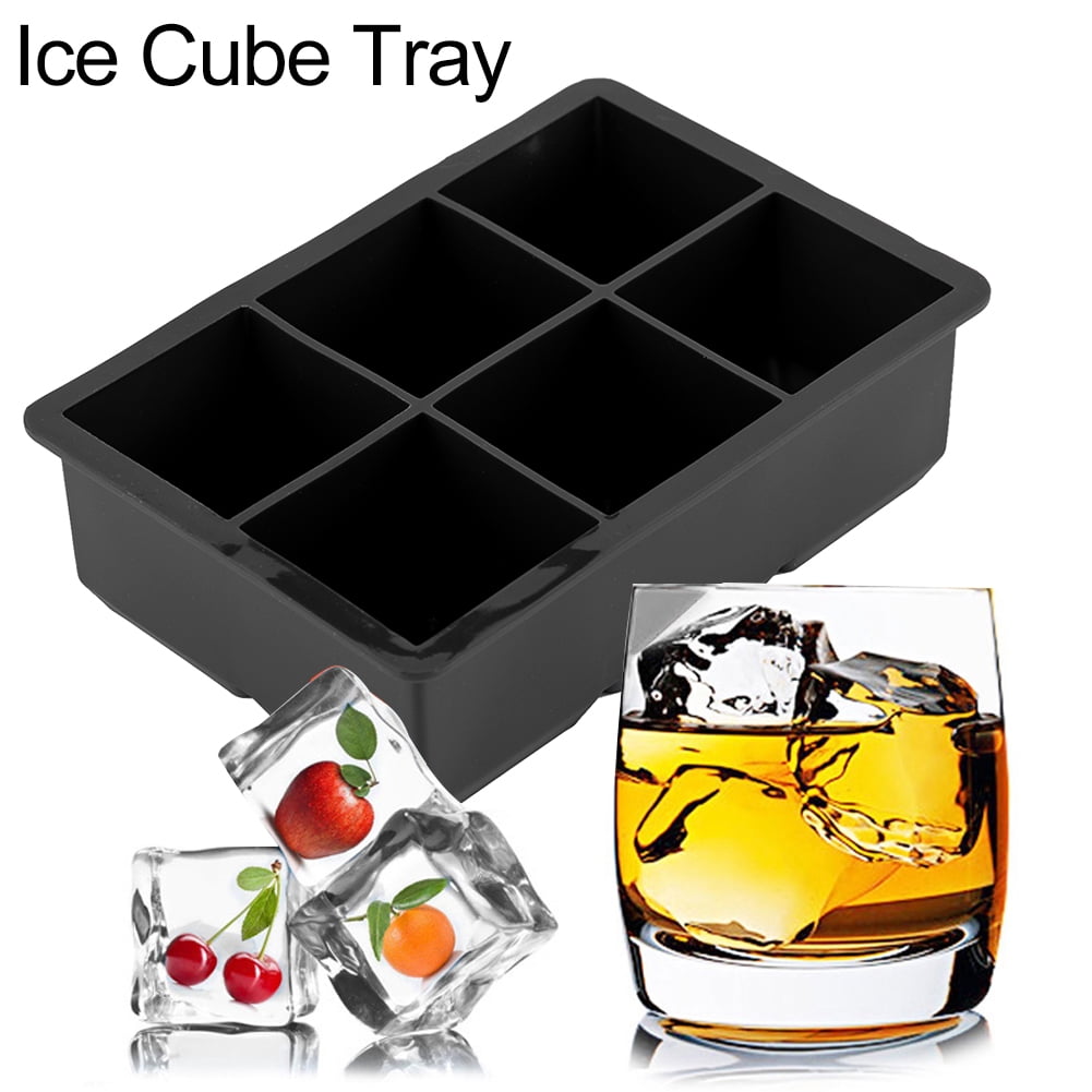 VIFERR Ice Cube Maker Silicona 6 cavidades Molde de Bandeja de Dulces ...