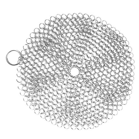 cast iron chainmail scrubber 4x4 Inch Cast Iron Cleaner Stainless Steel ...