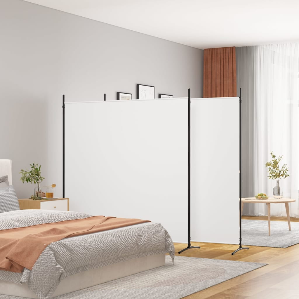 Click here for Vidaxl 3-Panel Room Divider White 525x180 Cm Fabri... prices