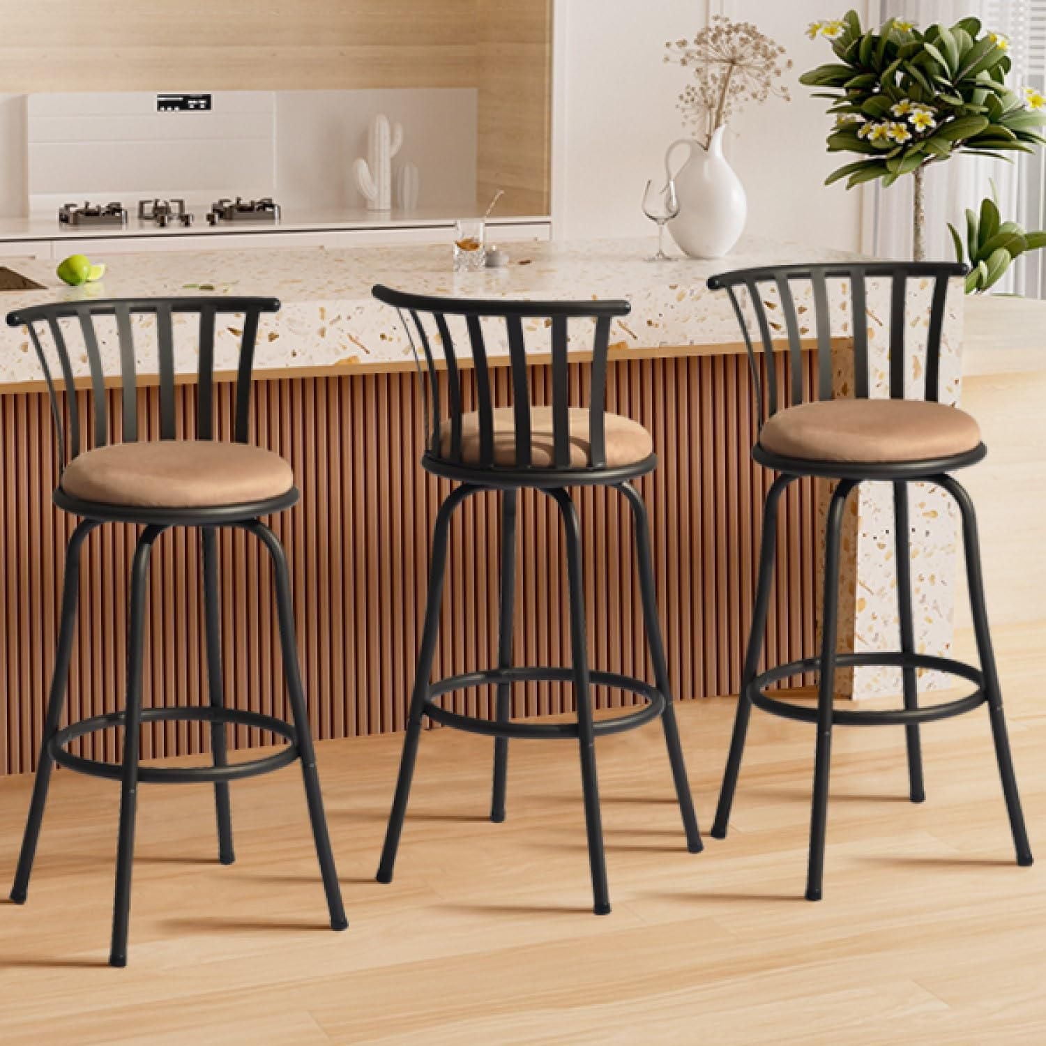 Click here for Homy Casa 3 Pack Barstool - Industrial-Style Adjus... prices