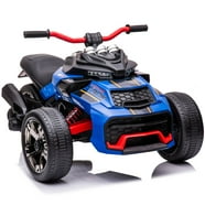 12 Volt Yamaha Raptor ATV Battery Powered Ride-on - Blue and White ...