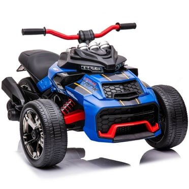 12 Volt Yamaha Raptor ATV Battery Powered Ride-on - Blue and White ...