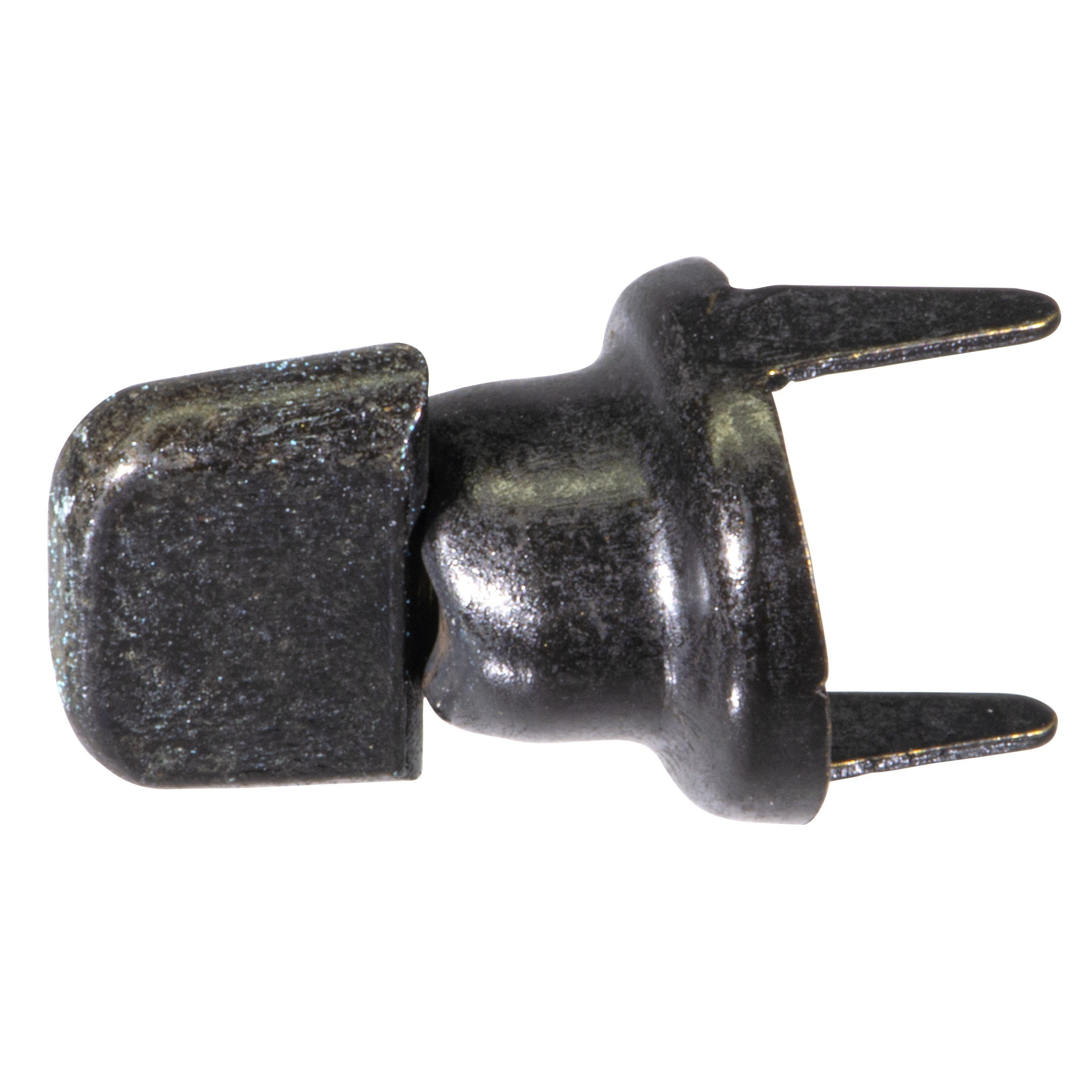 Black 2-Prong Single Stud Turn Buttons (2 pcs.) - Walmart.com