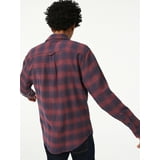 Free Assembly Men's Two-Pocket Flannel Shirt - Walmart.com