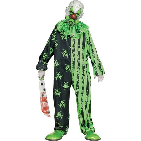 Toxic Clown Scary Killer Klown Halloween Costume & Mask Child Medium 8 ...