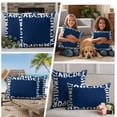 Bold Alphabet Outdoor Throw Pillow Covers Set of 2, Modern Nautical ...